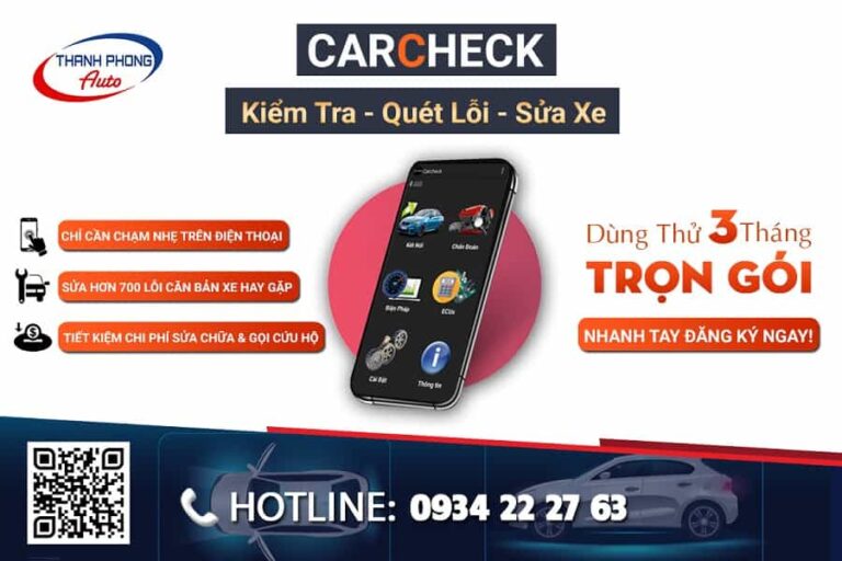 App Carcheck: ứng dụng quét lỗi và sửa xe Ô Tô thông minh