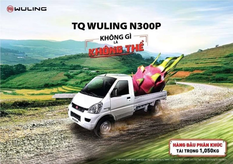 Genuine Chinese Wuling n300p truck price, HCM dealer 2025